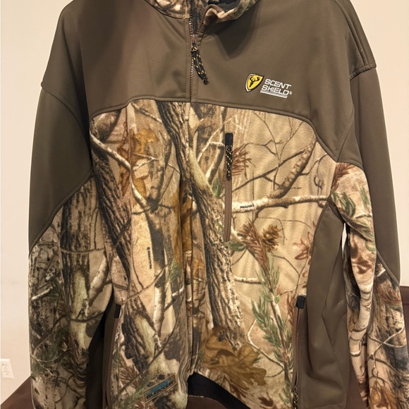 scent shield | Jackets & Coats | Mens Scent Shield Camo Jacket With Tree Stand Harness Hole ...